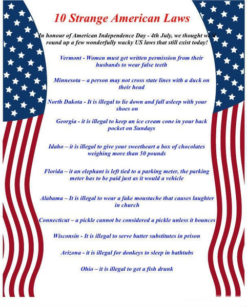 10 Wacky and Wonderfully Strange American State Laws - Robins & Sons ...
