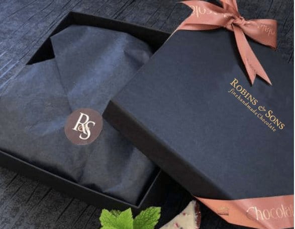 Luxury Mint Belgian Chocolate Gifts. Peppermint Bark UK - Robins & Sons ...