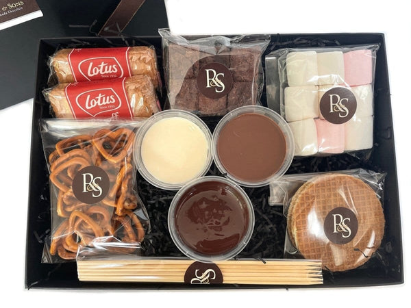 Luxury Chocolate Dipping Set | Chocolate Fondue Box. - Robins & Sons ...