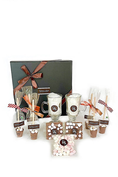 Luxury Hot Chocolate Gift Set for Two with Mugs - Robins & Sons Chocolate